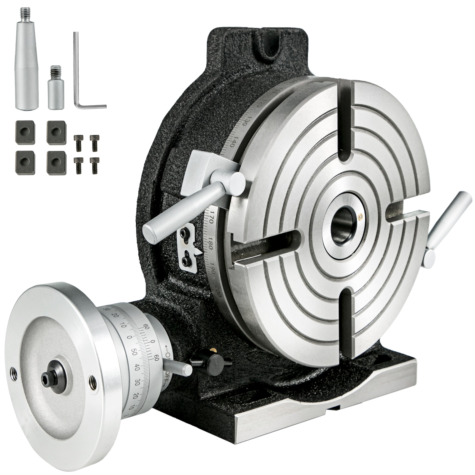 8" Precision Horizontal And Vertical Rotary Table | VEVOR US