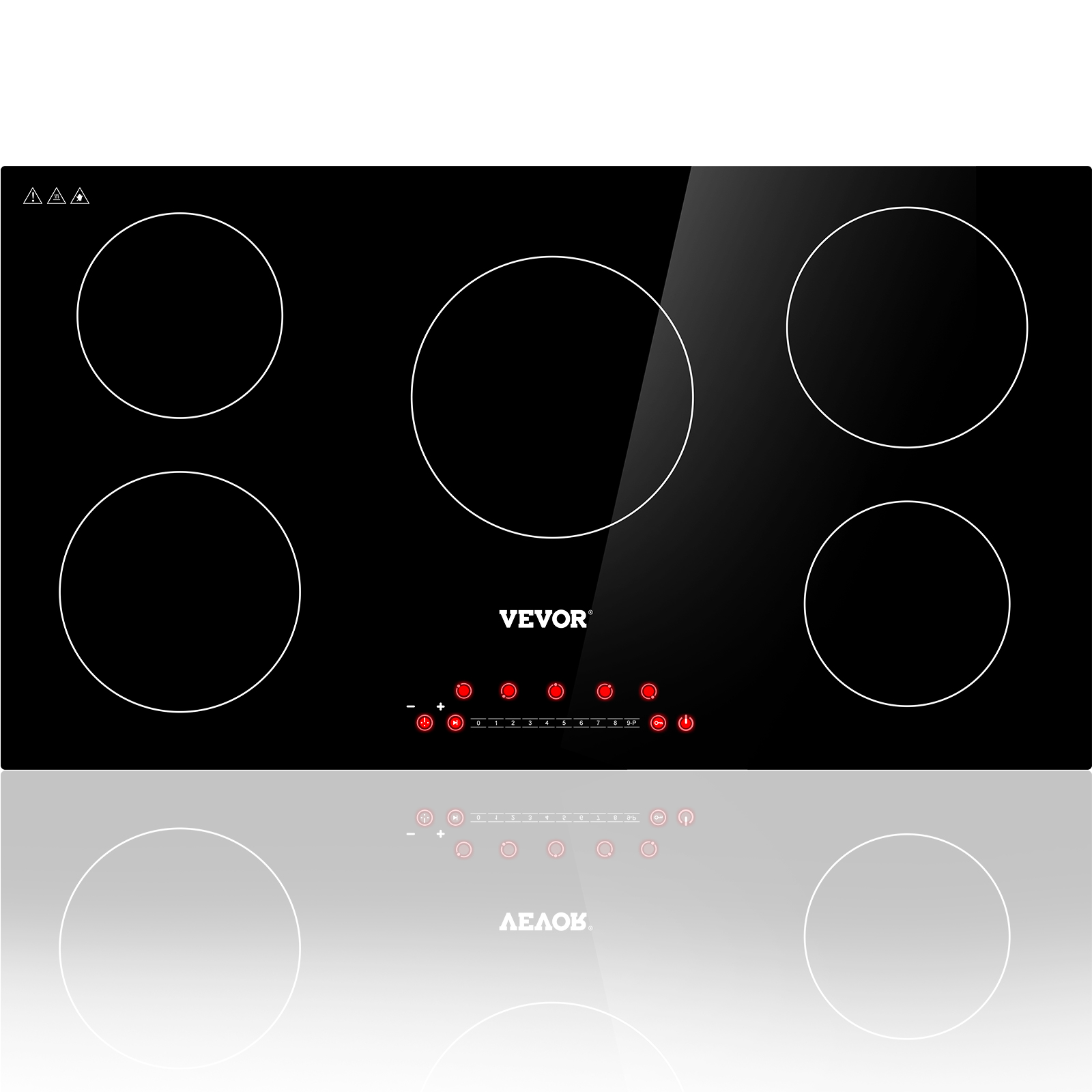 VEVOR Electric Induction Cooktop Built-in Stove Top 5 Burners 35.4x20 ...