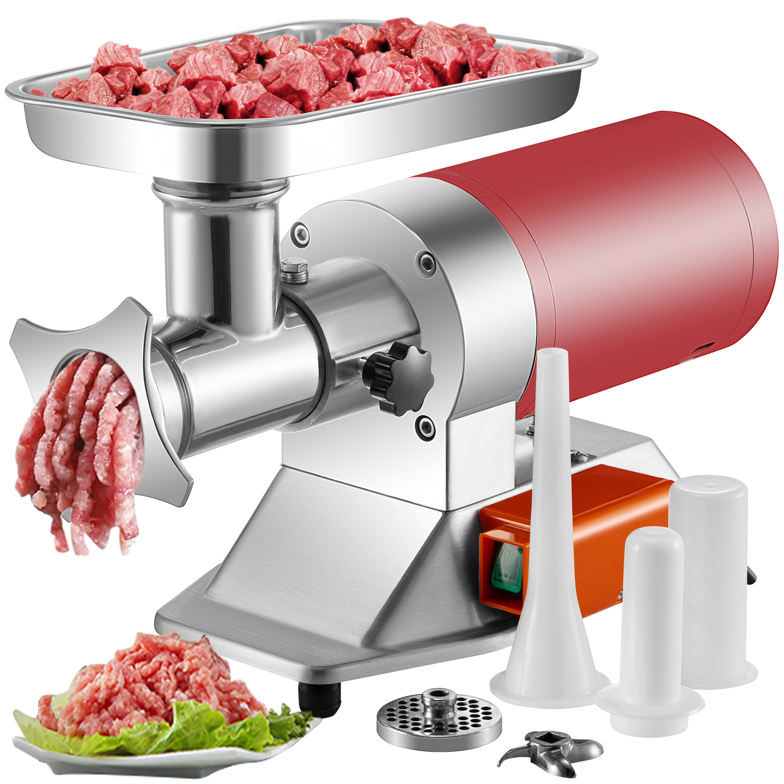 VEVOR Commercial 550lbs/h Electric Meat Grinder 1.1HP Sausage Stuffer ...