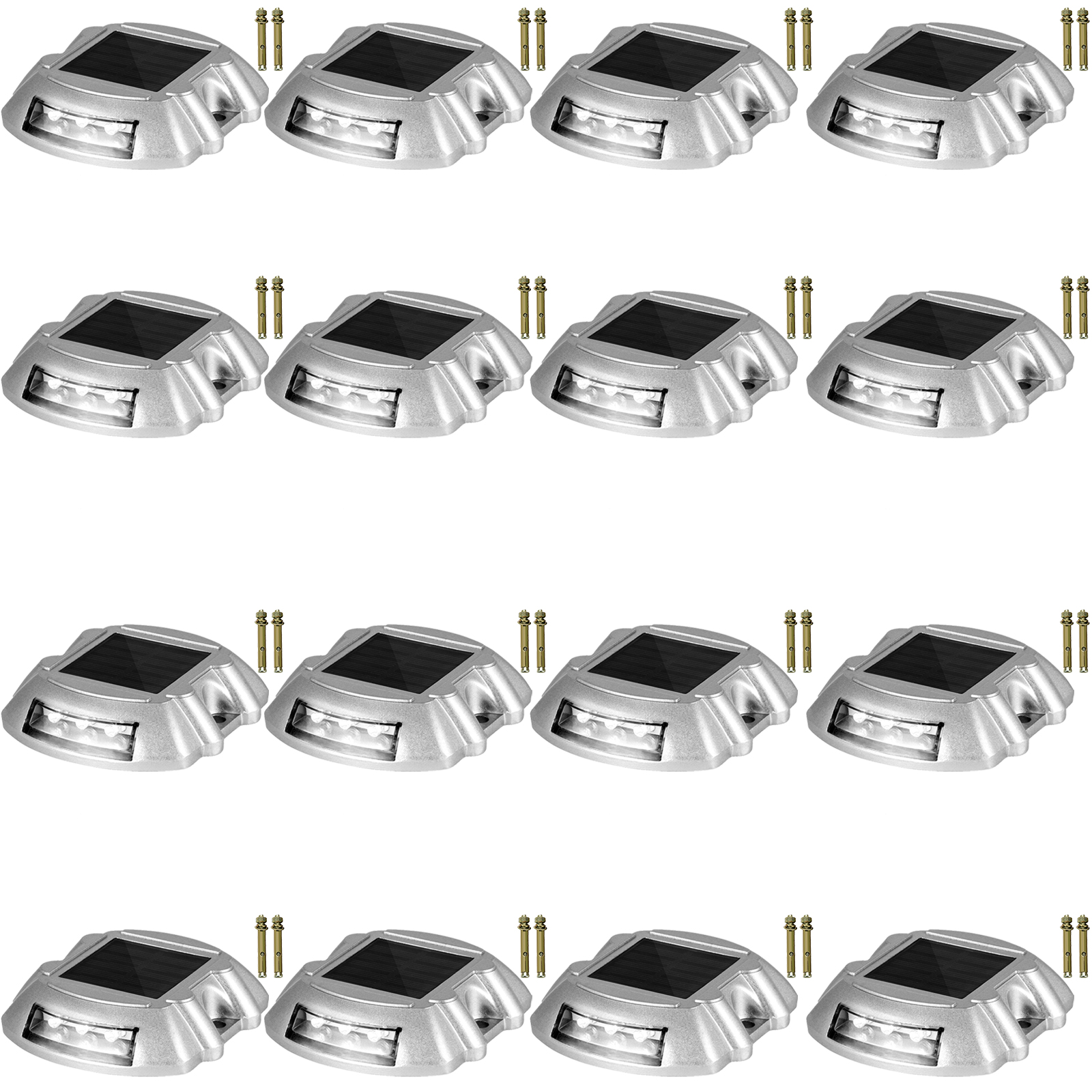 Solar Led Pathway Driveway Lights Waterproof Road Decoration Casting ...