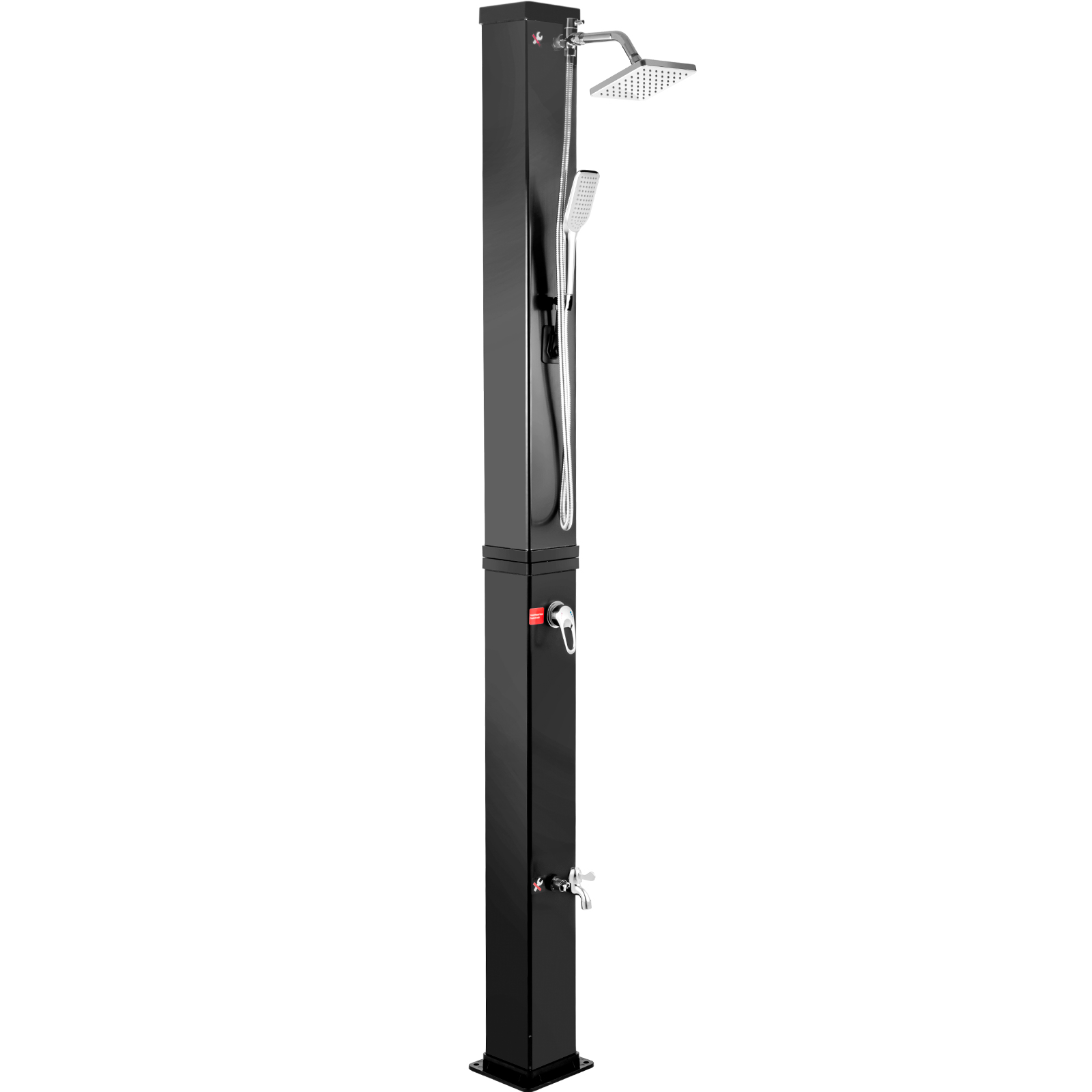 Vevor Solar Heated Shower Poolside Shower 10.6gal 7ft Shower W/360 ...