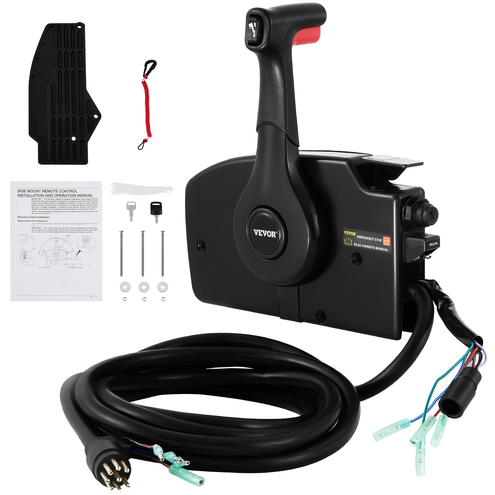 Vevor Side Mount Remote Control Box 881170a15 Mercury Console Premium 8 ...
