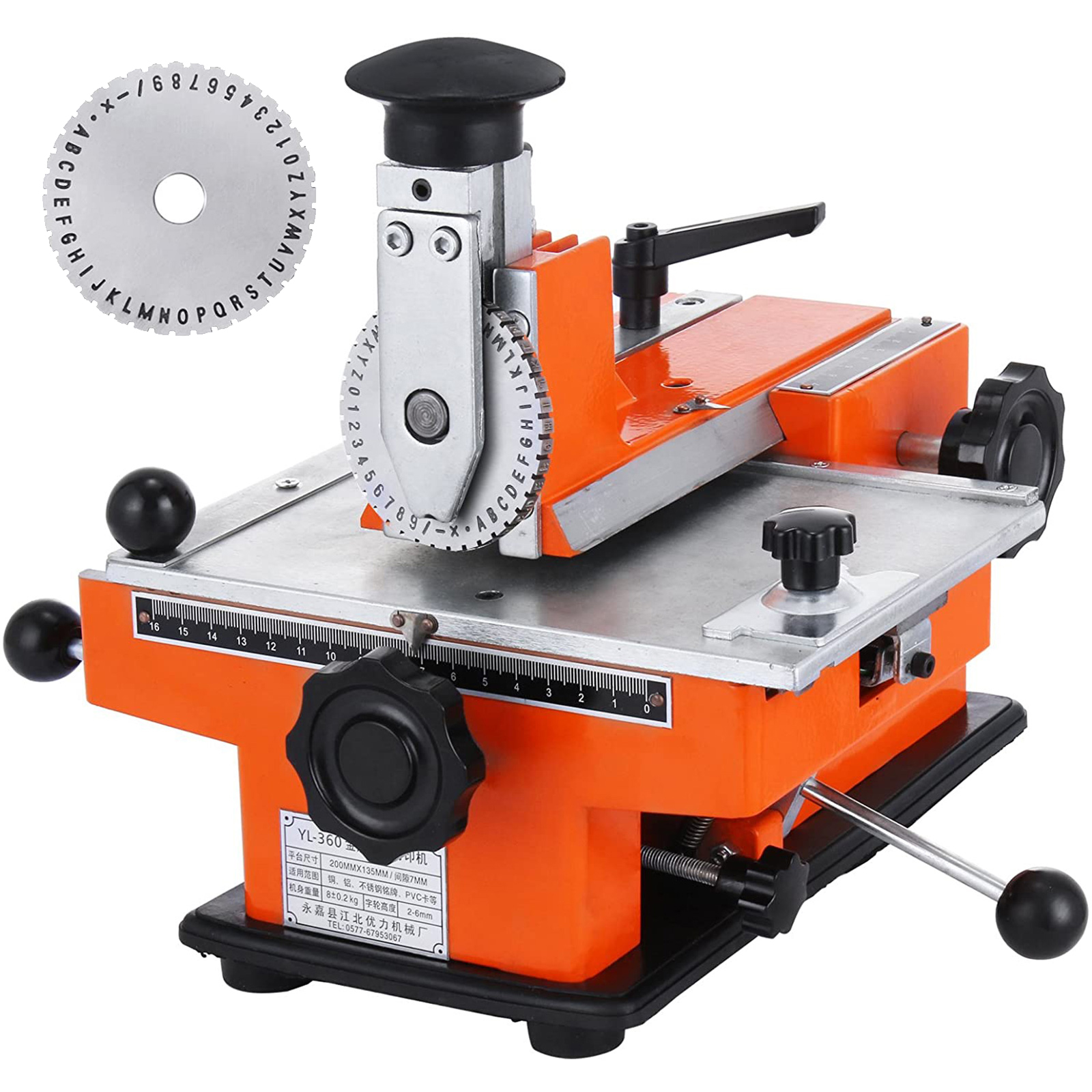 Embosser Stamping Machine Semi-auto Sheet 4mm Metal Marking Machine For ...