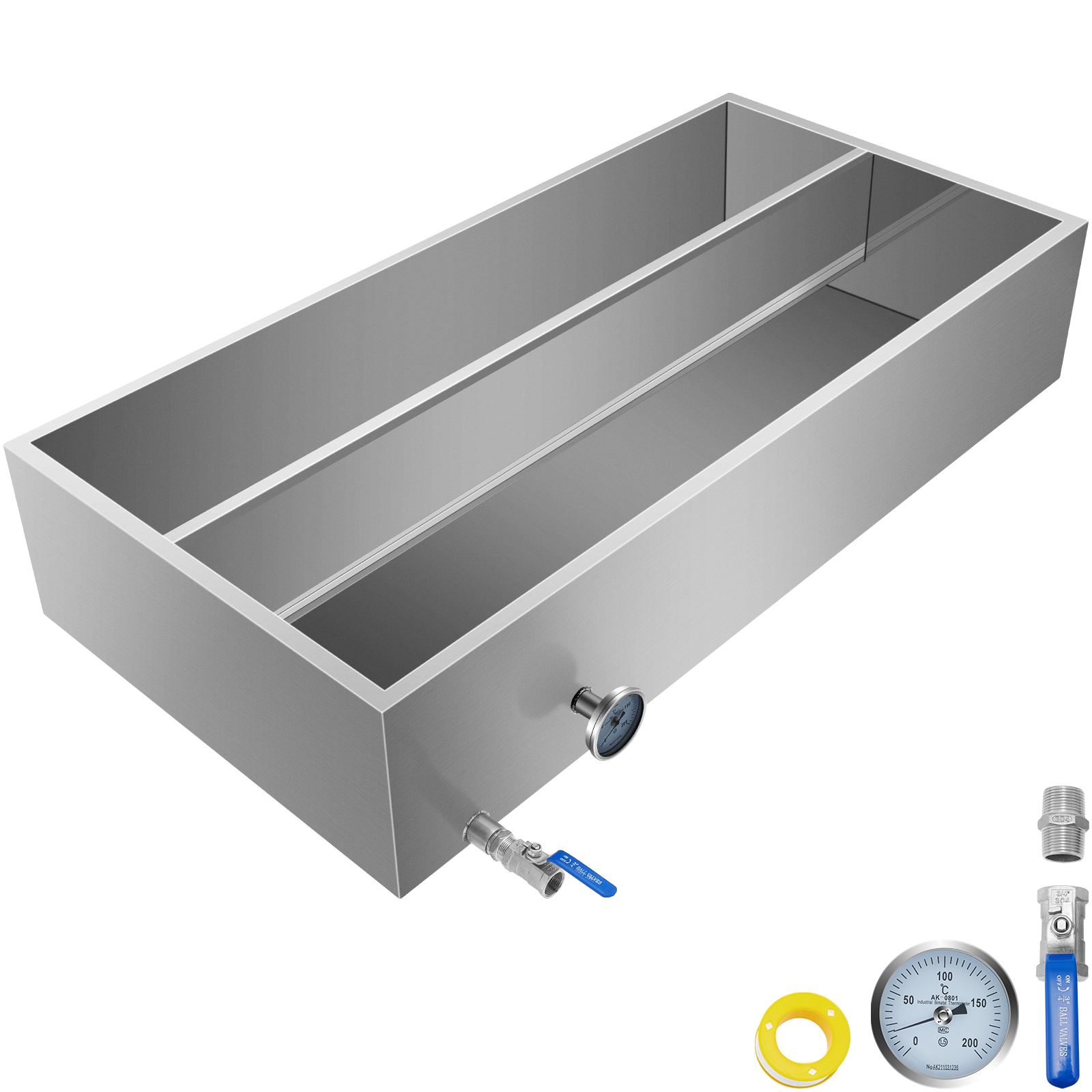 2'x4' Divided Maple Syrup Pan Heavy Duty Square Pan Tig Welded Sap ...