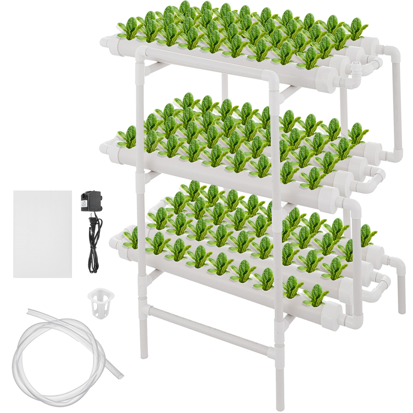 Hydroponic Grow Kit 12 Pipes 3 Layers 108 Plant Sites Melons Hybrid ...