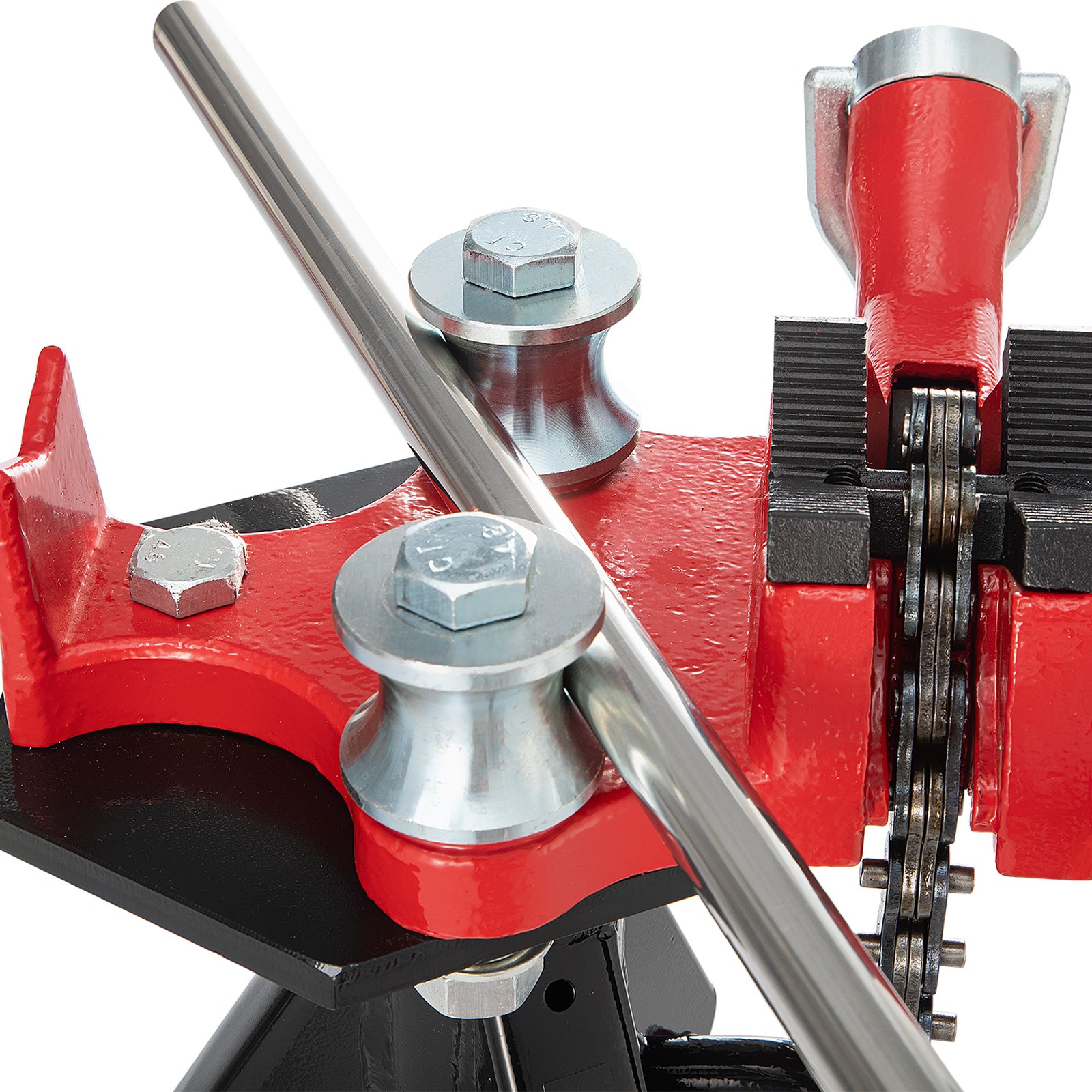 VEVOR Tripod Pipe Chain Vise, 1/8"-5" Pipe Capacity, 36.4“ Length Chain ...