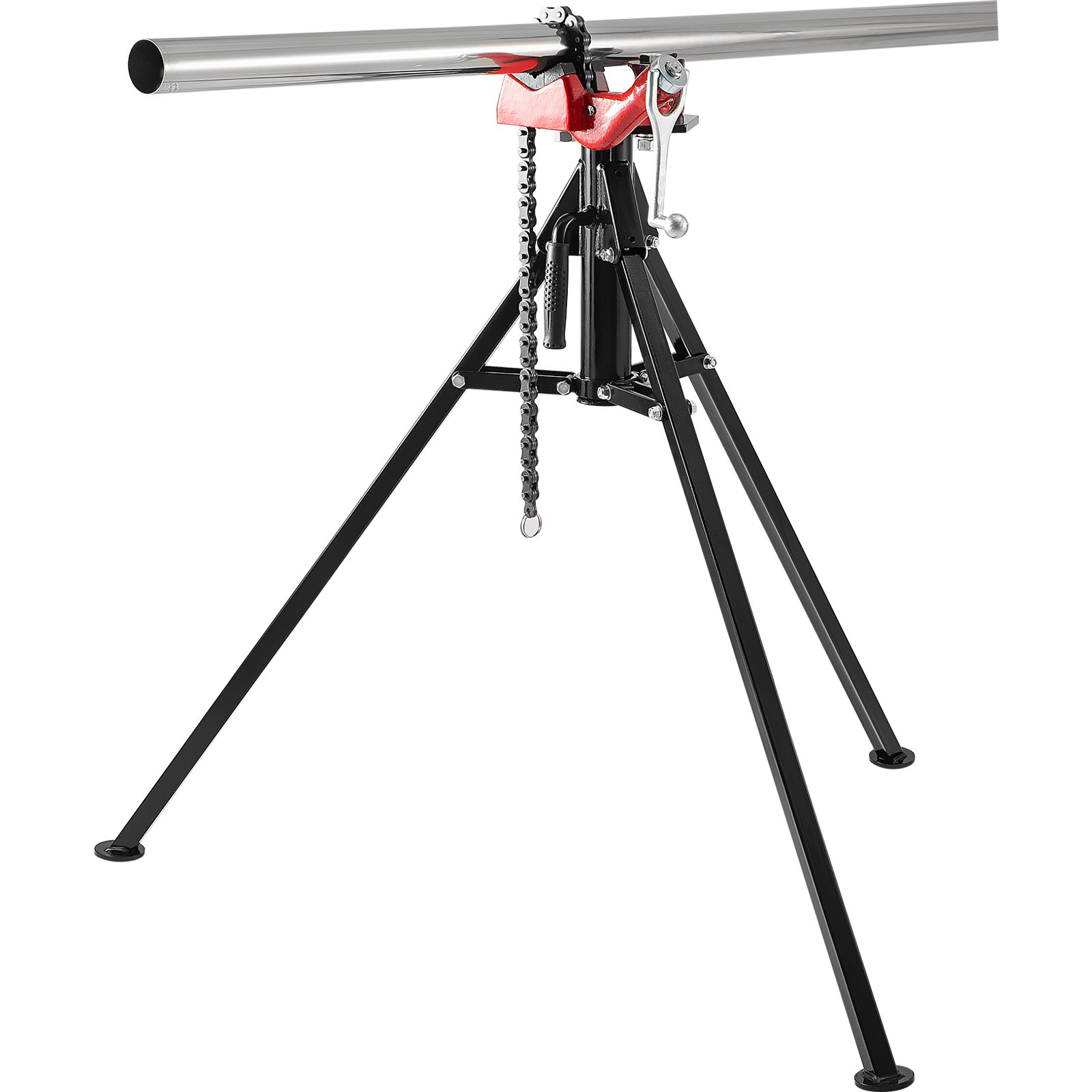 VEVOR Tripod Pipe Chain Vise, 1/8"-5" Pipe Capacity, 36.4“ Length Chain ...