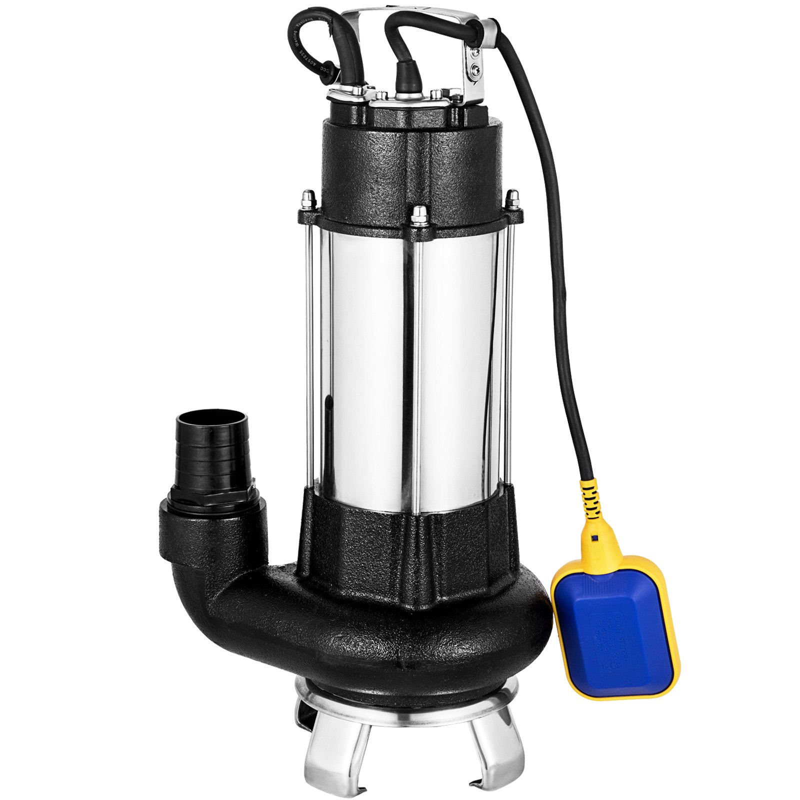 6340gph Sump Pump1.5hp Industrial Sewage Cutter Grinder Cast Iron ...