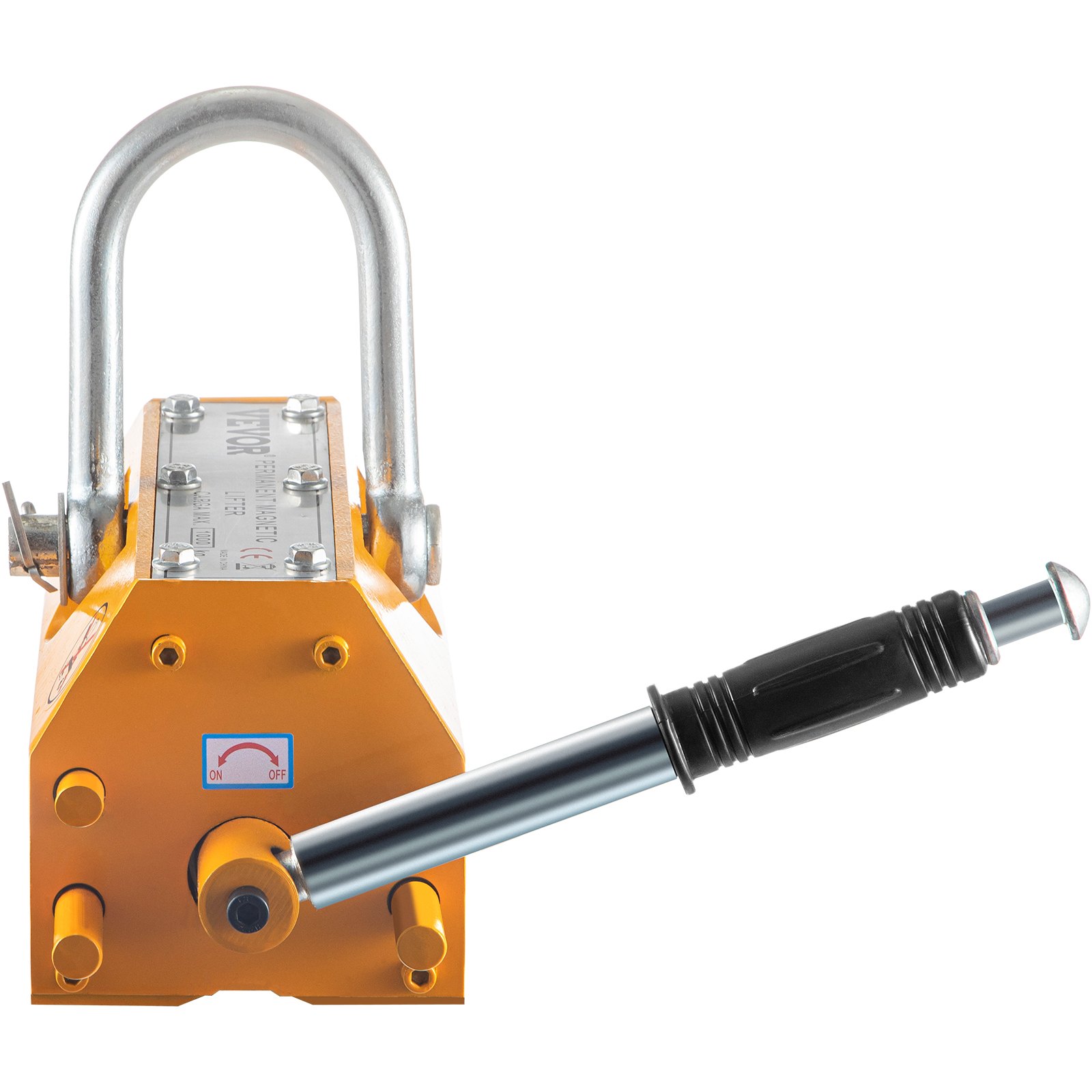 VEVOR Permanent Magnetic Lifter, 2200lbs Pulling Capacity Steel Lifting ...