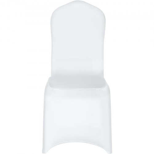VEVOR 100 Pcs White Chair Covers Polyester Spandex Chair Cover Stretch ...