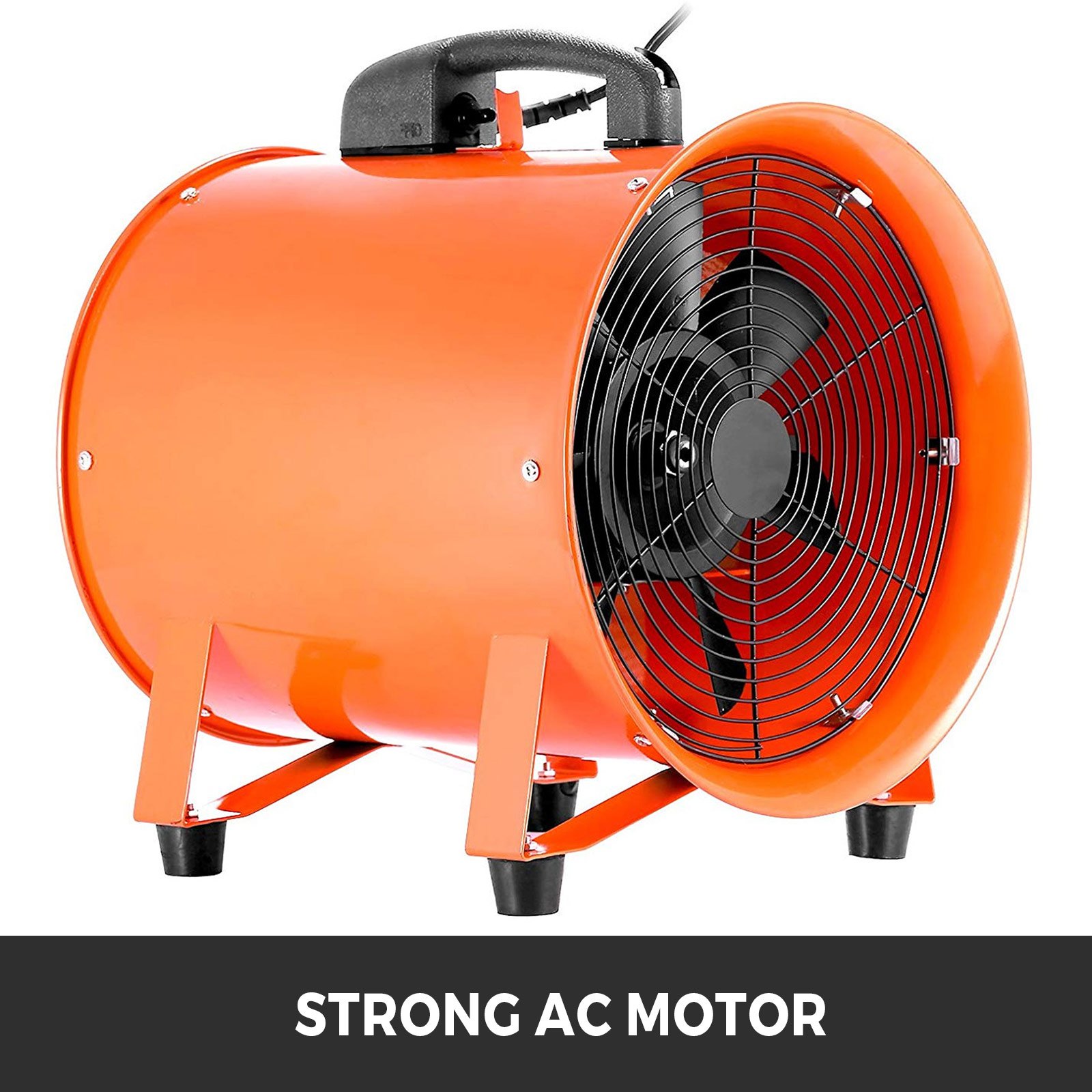 10" Portable Industrial Axial Ventilator Blower Workshop Extractor Fan ...