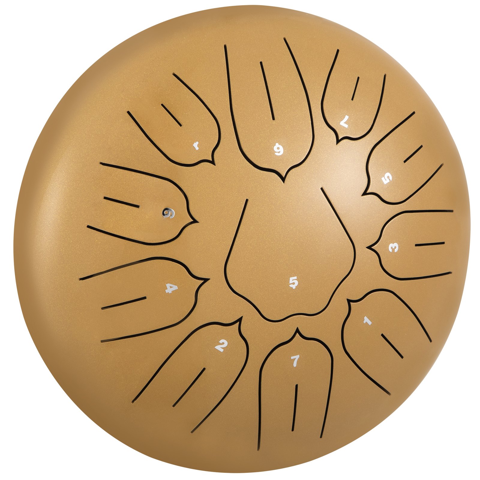 Steel Tongue Drum 11 Notes 10 Inch Percussion Instrument Steel Pan ...