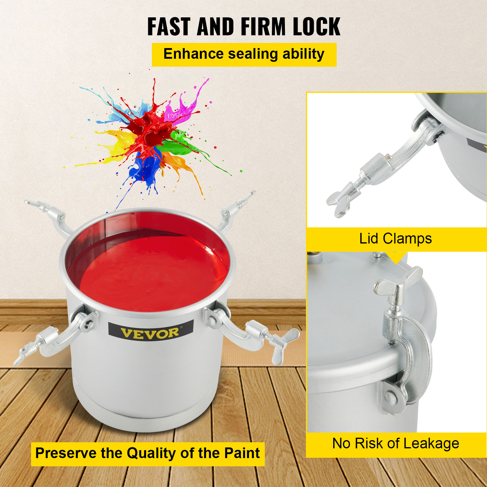 2 1/2 Gallon Pressure Feed Paint Tank Pot Spray Gun 10L Sprayer System ...