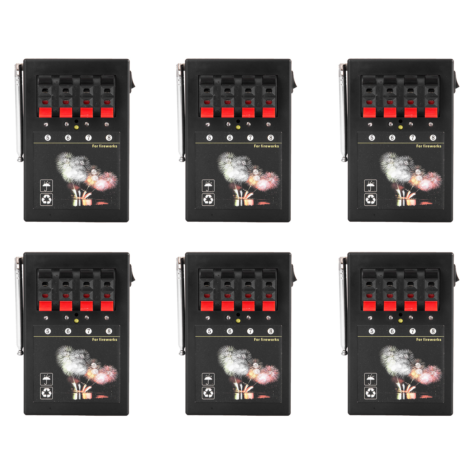 VEVOR 24 Cues 500 Meters Fireworks Firing System 1200 Wireless Control ...