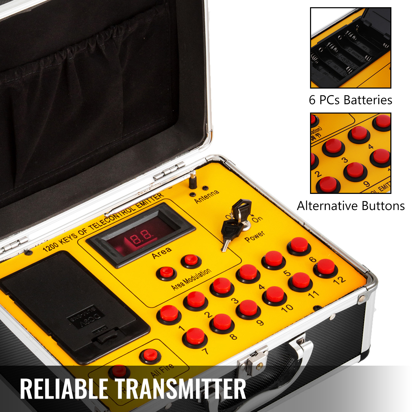 48 Cues Wireless Fireworks Firing System Remote Control Fire Control ...