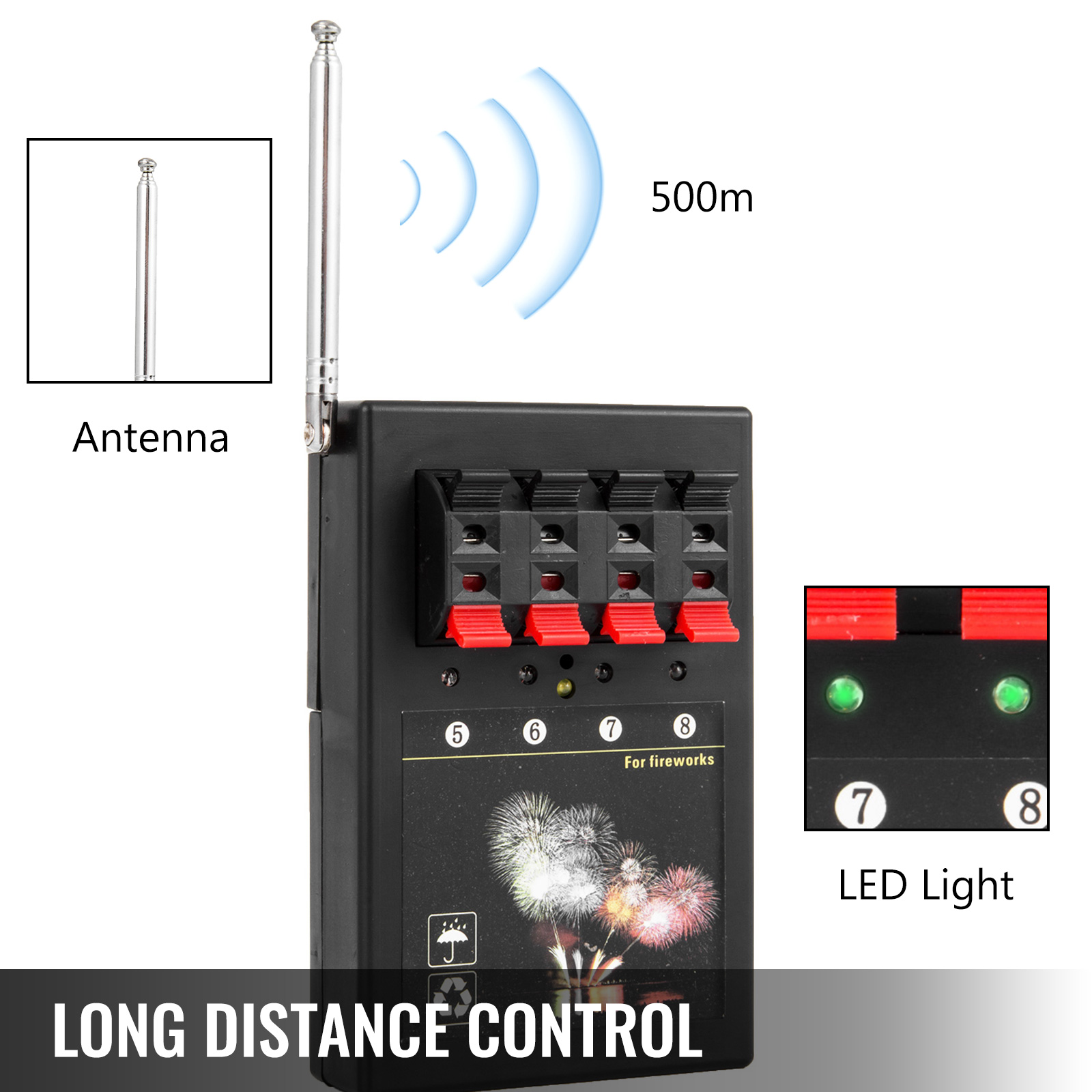 48 Cues Wireless Fireworks Firing System Remote Control Fire Control ...
