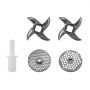 Electric Meat Grinder Stainless Steel Sausage Kubbe Attachment W/2 ...