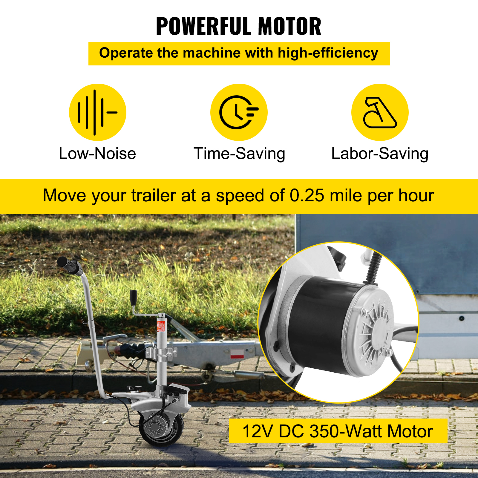 Motorized Trailer Jack 12v Rv Mover Dolly Electric Easy Trailer Moving ...