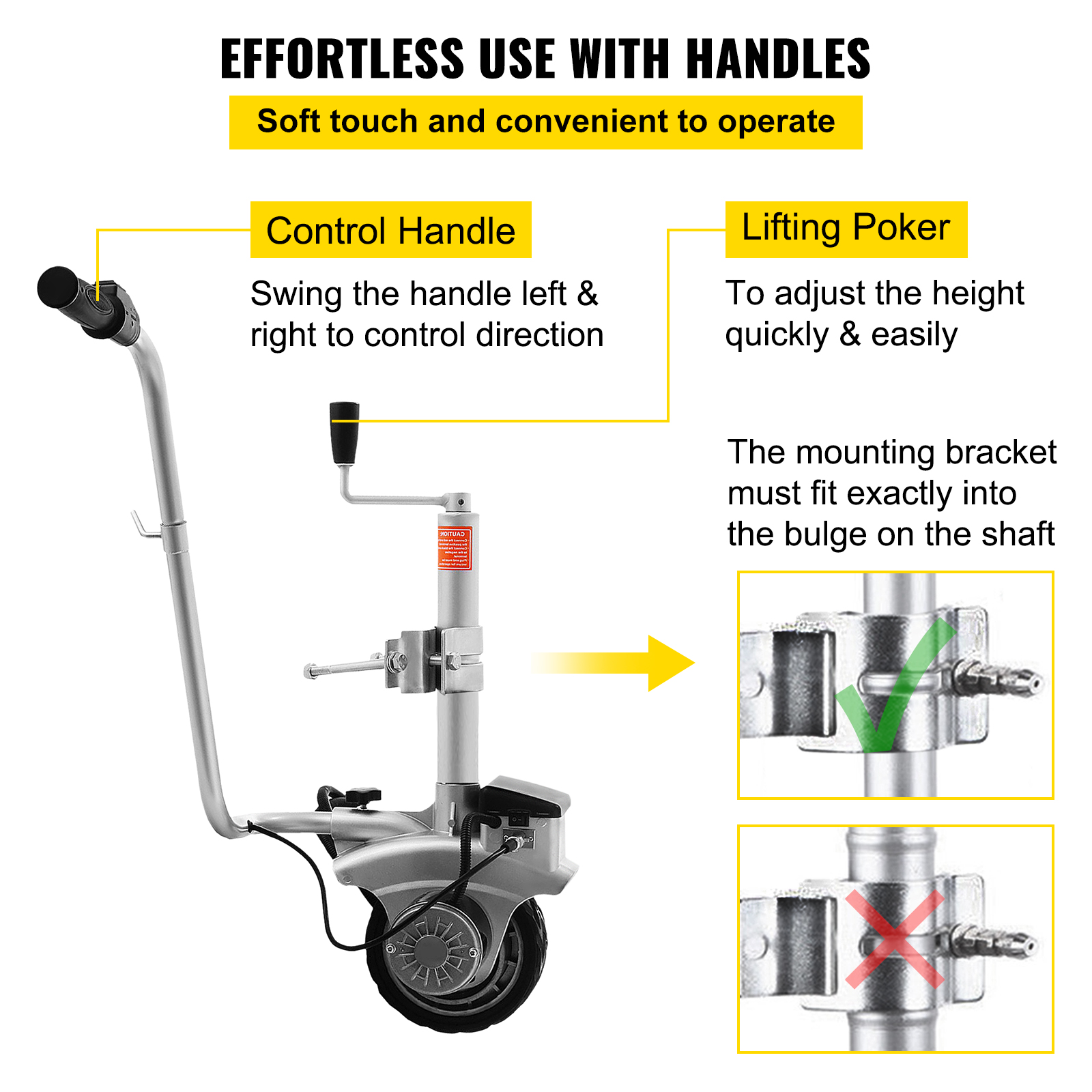 Motorized Trailer Jack 12v Rv Mover Dolly Electric Easy Trailer Moving ...