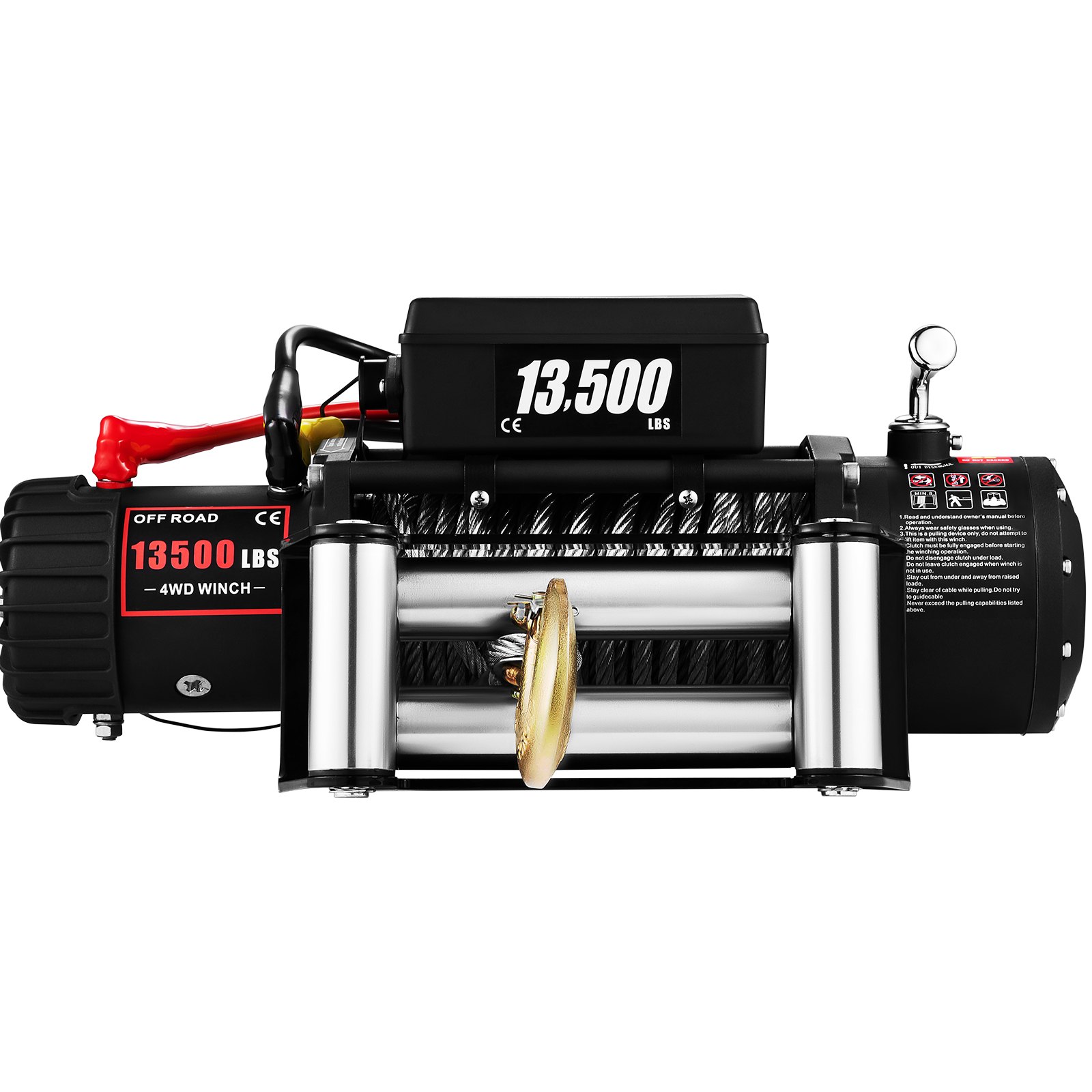 VEVOR VEVOR Electric Winch 13500lb/6123kg, Steel Cable Recovery Winch ...