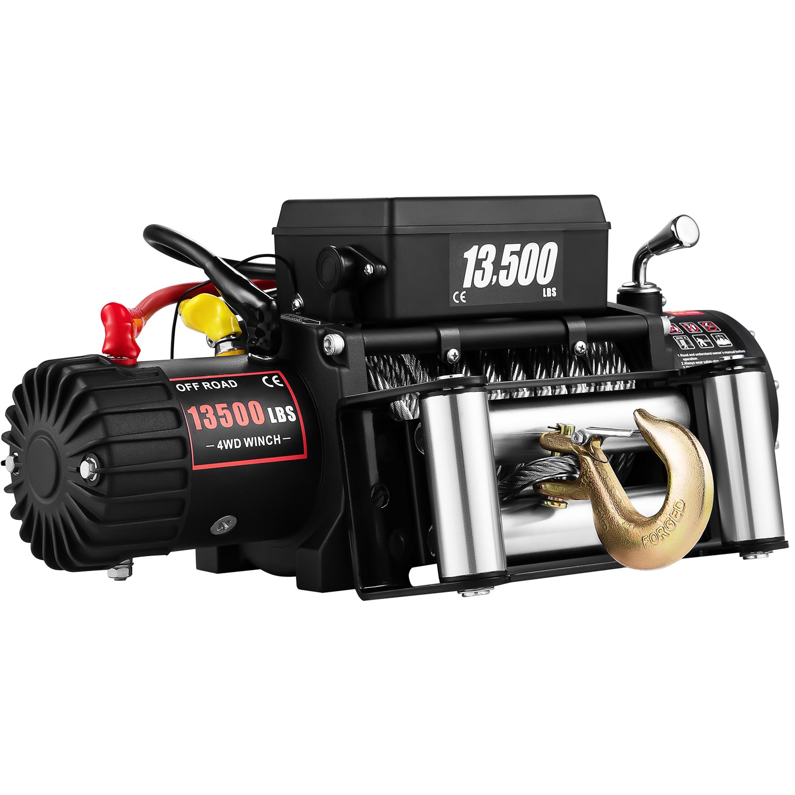 VEVOR VEVOR Electric Winch Wireless Remote 12v 13500lbs Heavy Duty ...