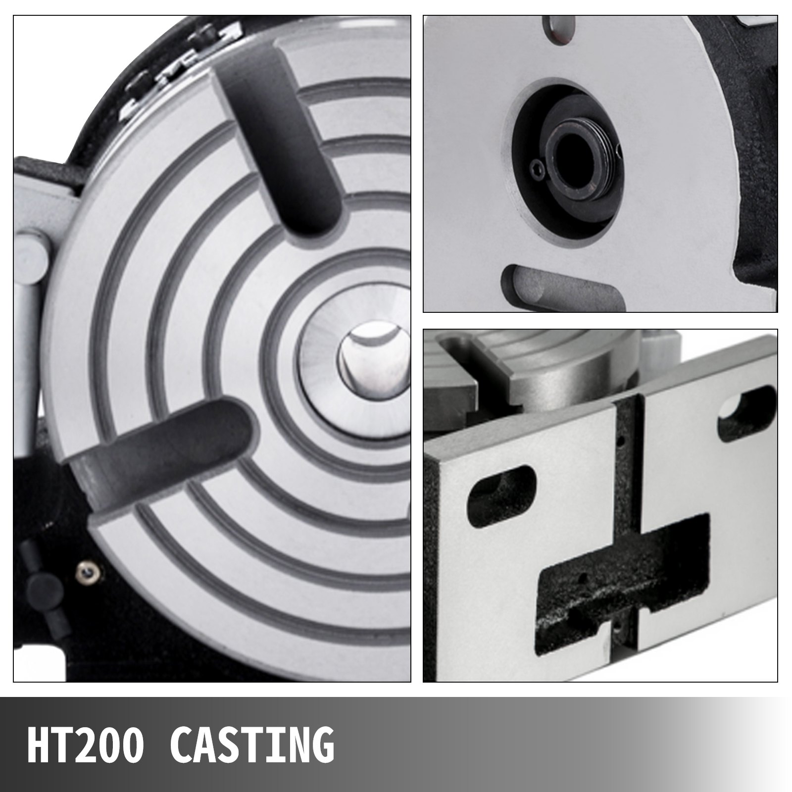 VEVOR VEVOR 150mm/5.9In Vertical & Horizontal Rotary Table, 150MM ...