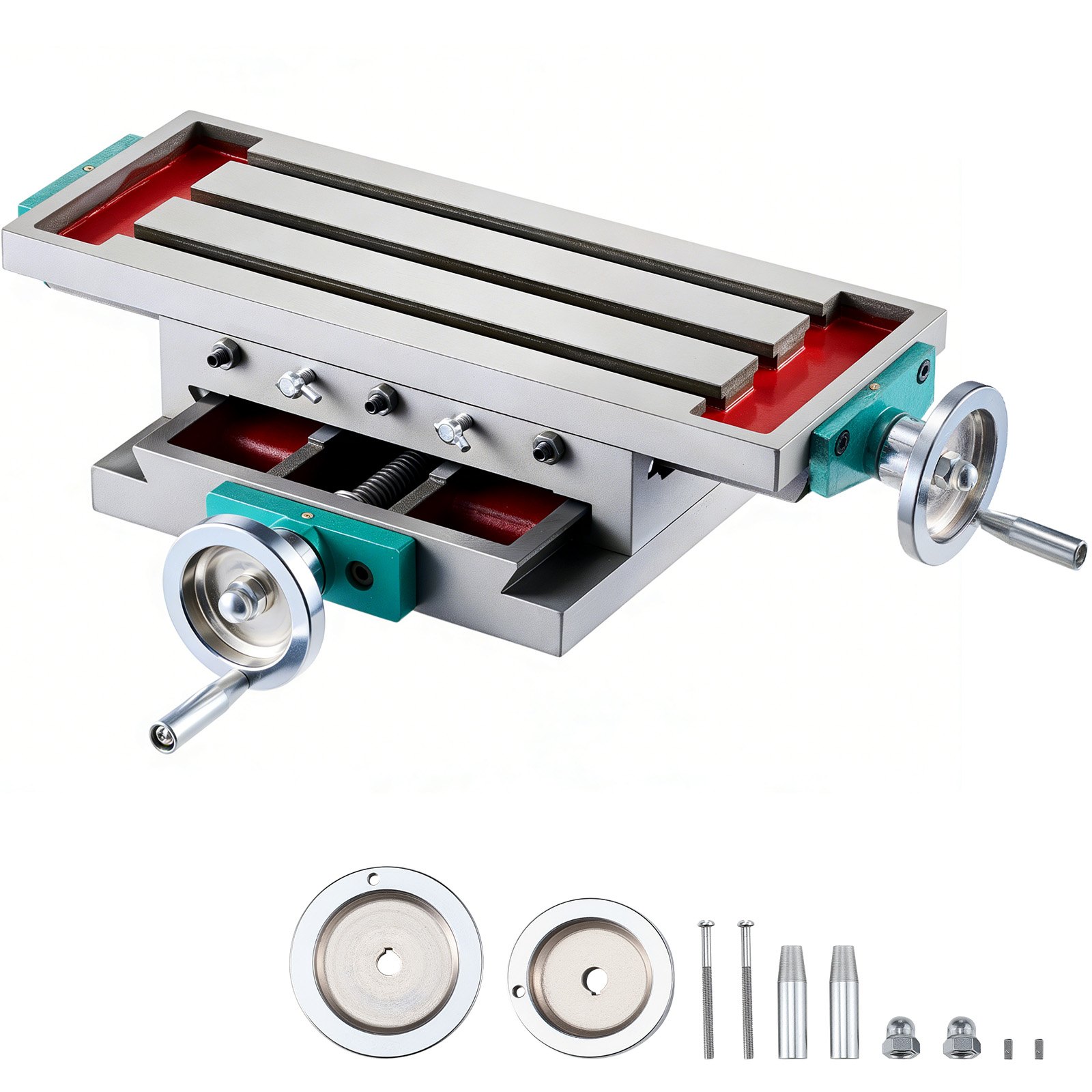 VEVOR Milling Working Table 17.7 X 6.7 Inch, Compound Milling Machine ...