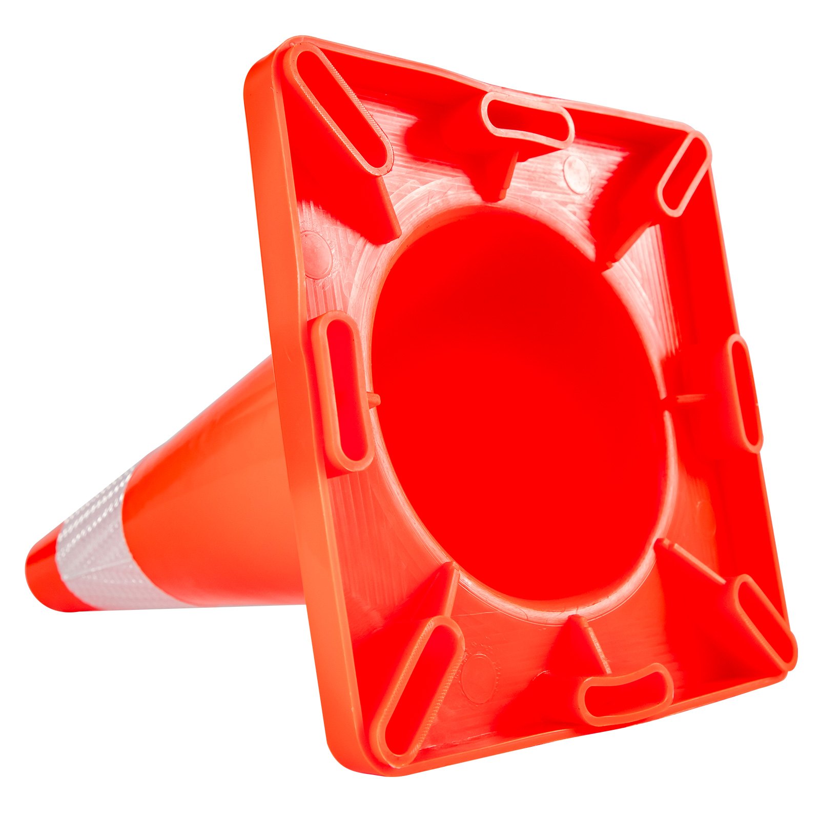VEVOR 12Pack 18" Traffic Cones, Safety Road Parking Cones PVC Base ...