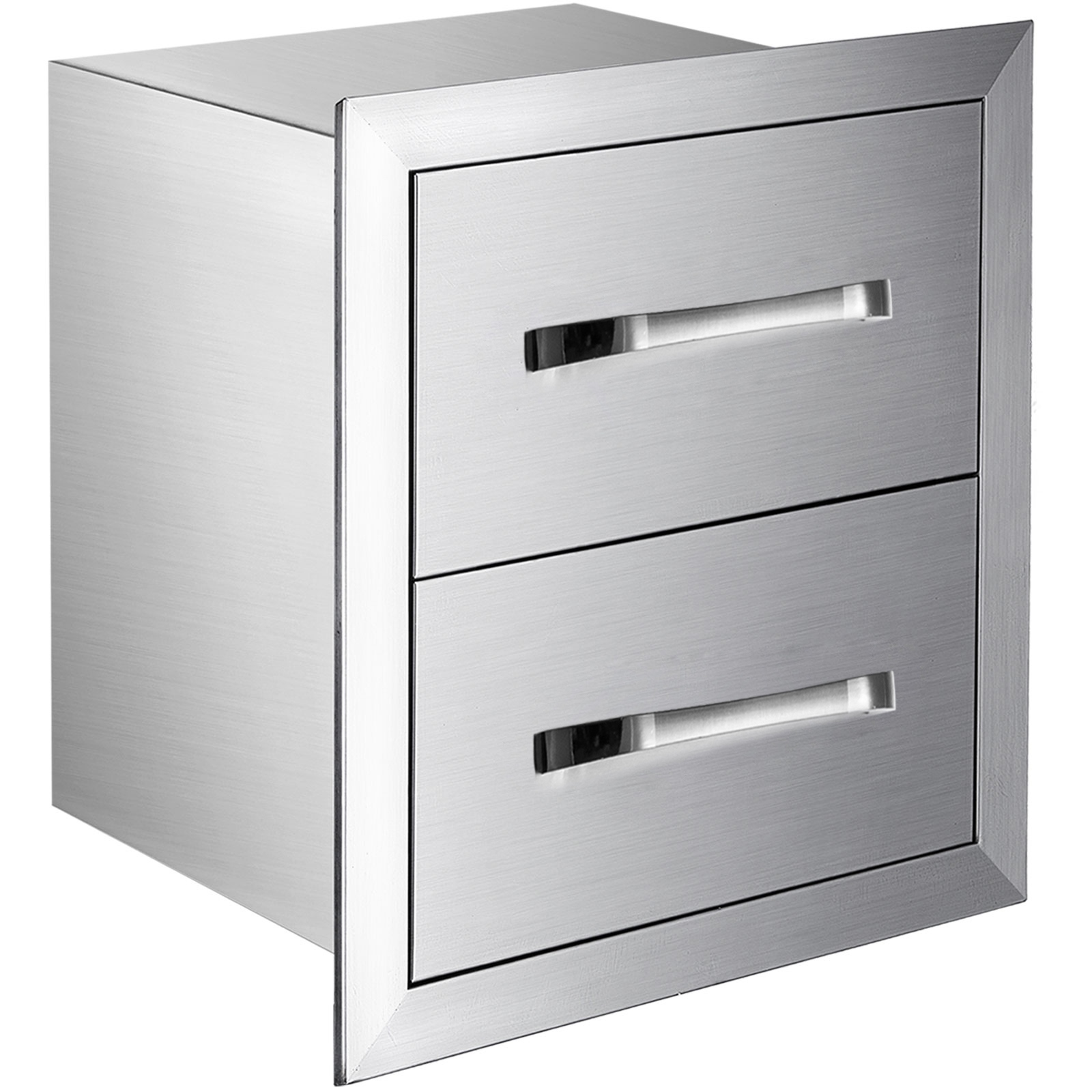 Outdoor Kitchen Bbq Island Stainless Steel Double Access Drawer Storage ...