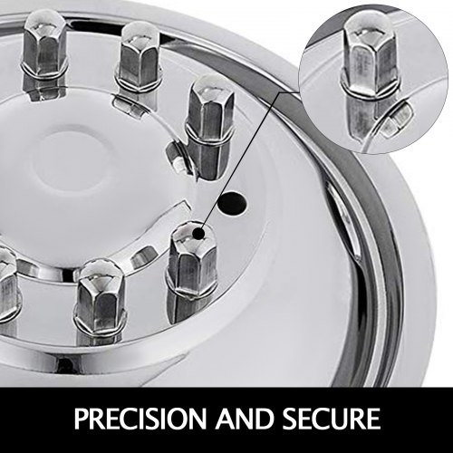 VEVOR Stainless Steel Front And Rear Wheel Simulators 19.5 Inch 10 Lug ...