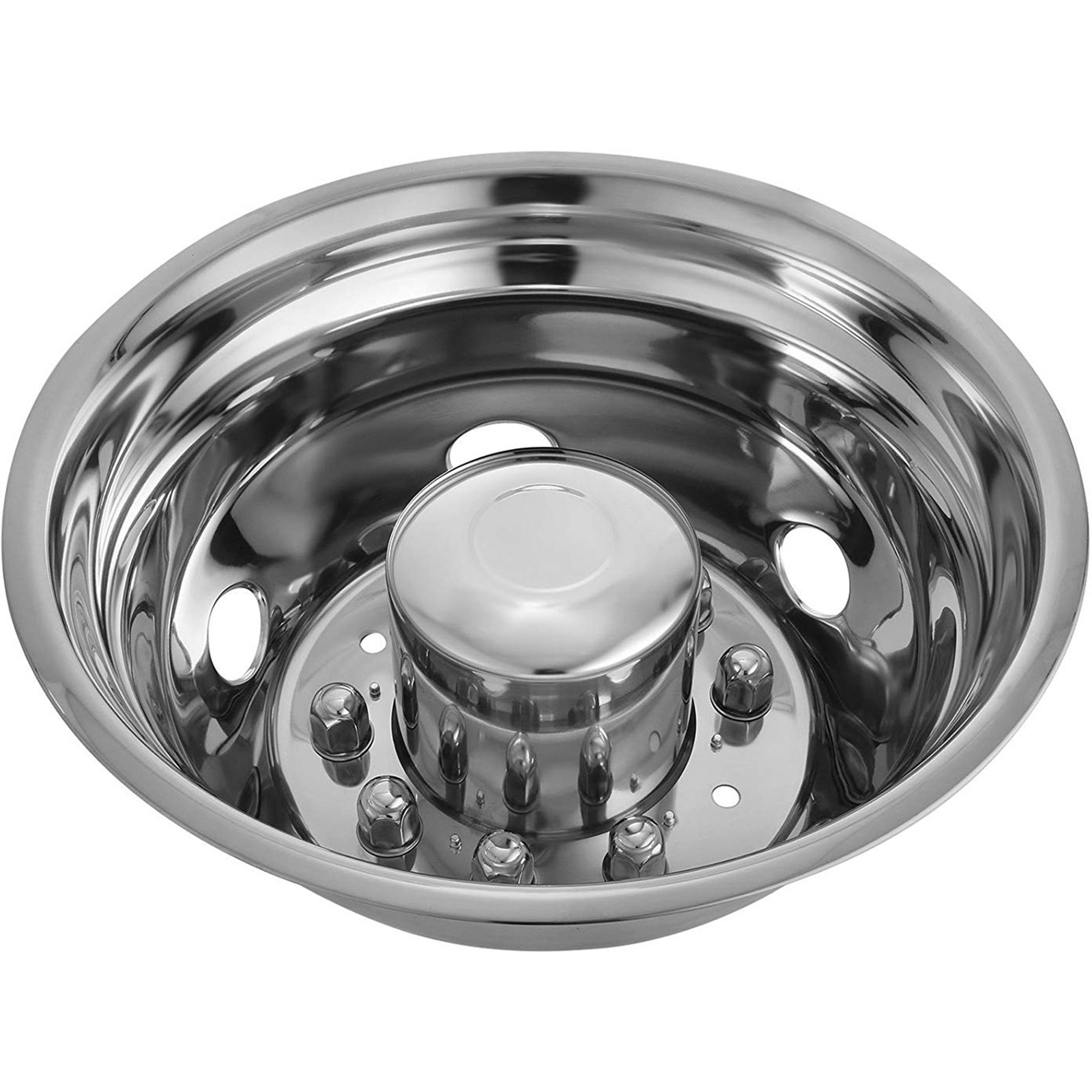 For Ford F450 F550 19.5" 05-20 Stainless Dually Wheel Simulators Bolt ...