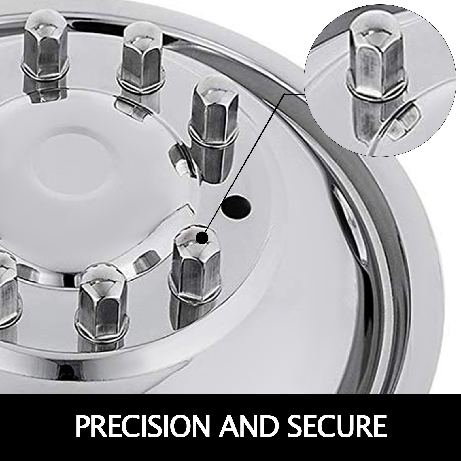 For Ford F450 F550 19.5" 05-20 Stainless Dually Wheel Simulators Bolt ...