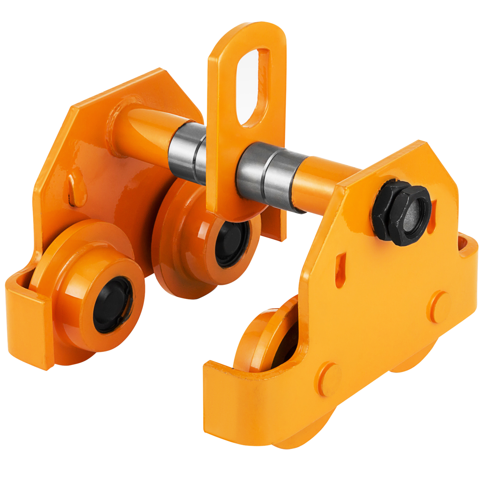 1 Ton Steel I-beam Push Beam Track Roller Trolley For Overhead Garage ...