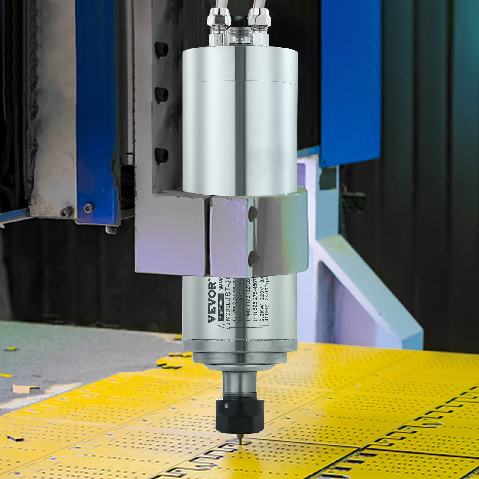 VEVOR Spindle Motor 2.2KW Water Cooled CNC Spindle Motor 2HP ER20 CNC ...