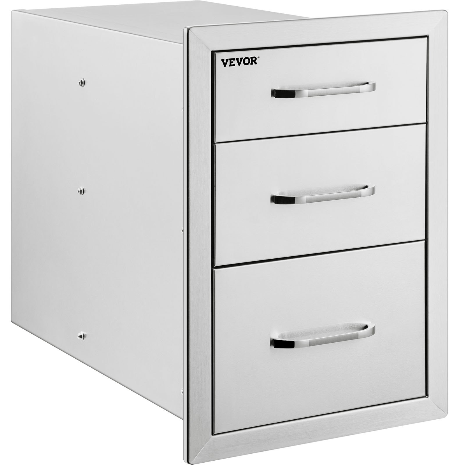 VEVOR Outdoor Kitchen Drawers 14" W x 20.3" H x 23" D, Flush Mount ...