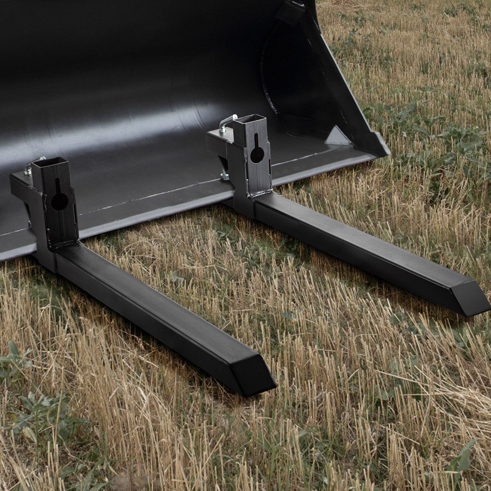 VEVOR Pallet Forks 2000 Lbs Clamp On Tractor Bucket Forks 46.9" Total ...