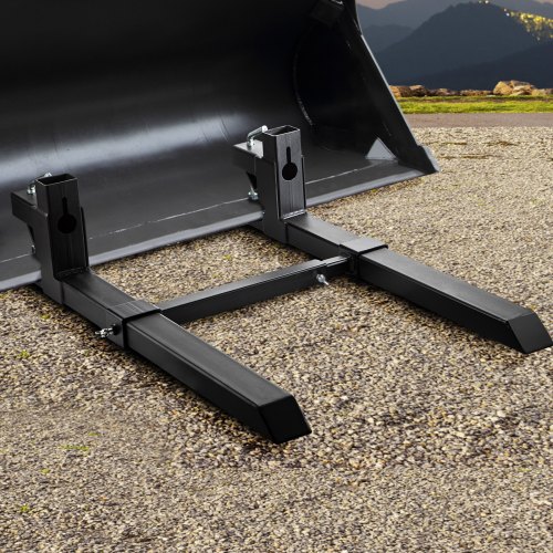 VEVOR Pallet Forks 43" 2000 Lbs Max, Clamp On Tractor Bucket Forks with ...