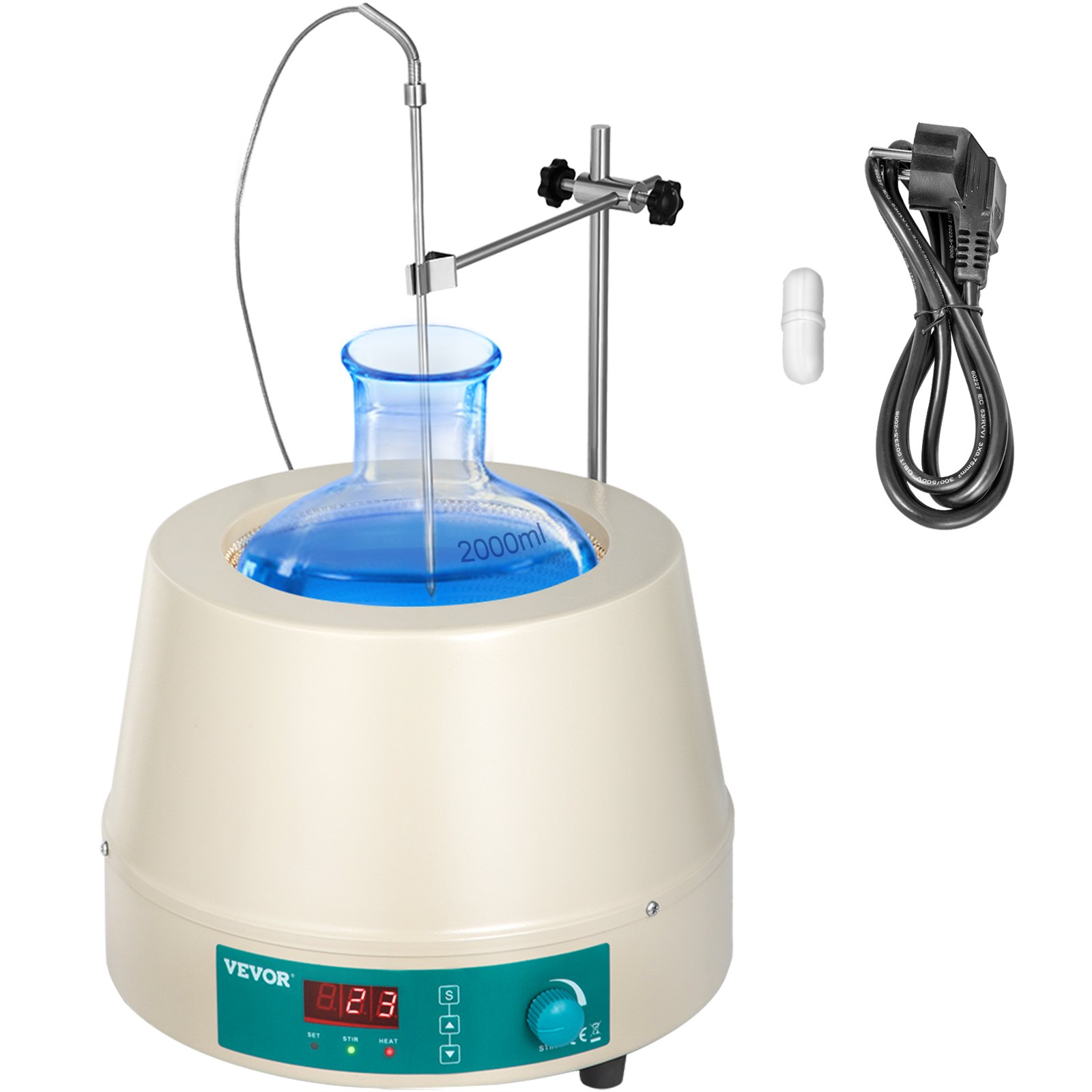 VEVOR Heating Mantle 2000ml Electric Magnetic Stirring Heating Mantle ...
