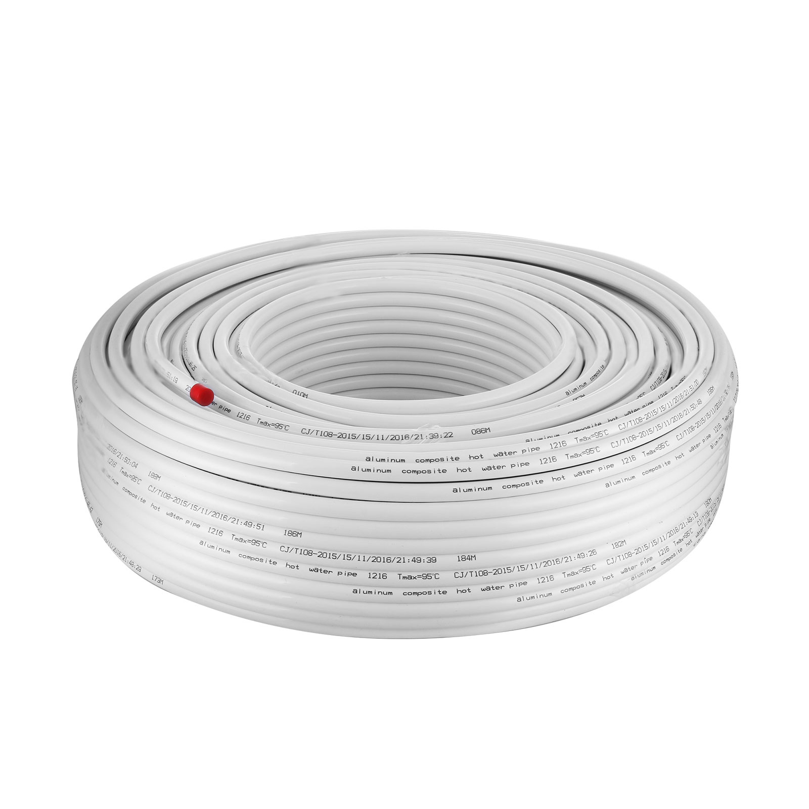 1/2" Pex Tubing Pex-al-pex Heat Polyethylene 200m Roll Radiant Aluminum ...