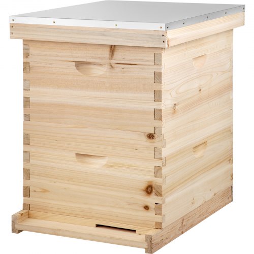 VEVOR Bee Hive 20 Frame Beehive Box 10 Deep and 10 Medium Frames ...