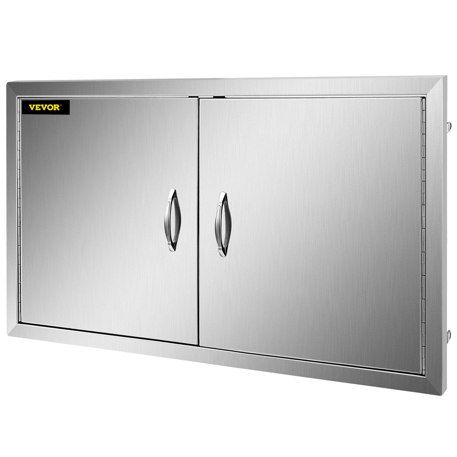 VEVOR BBQ Access Door 42W X 21H Inch, Double BBQ Door Stainless Steel ...