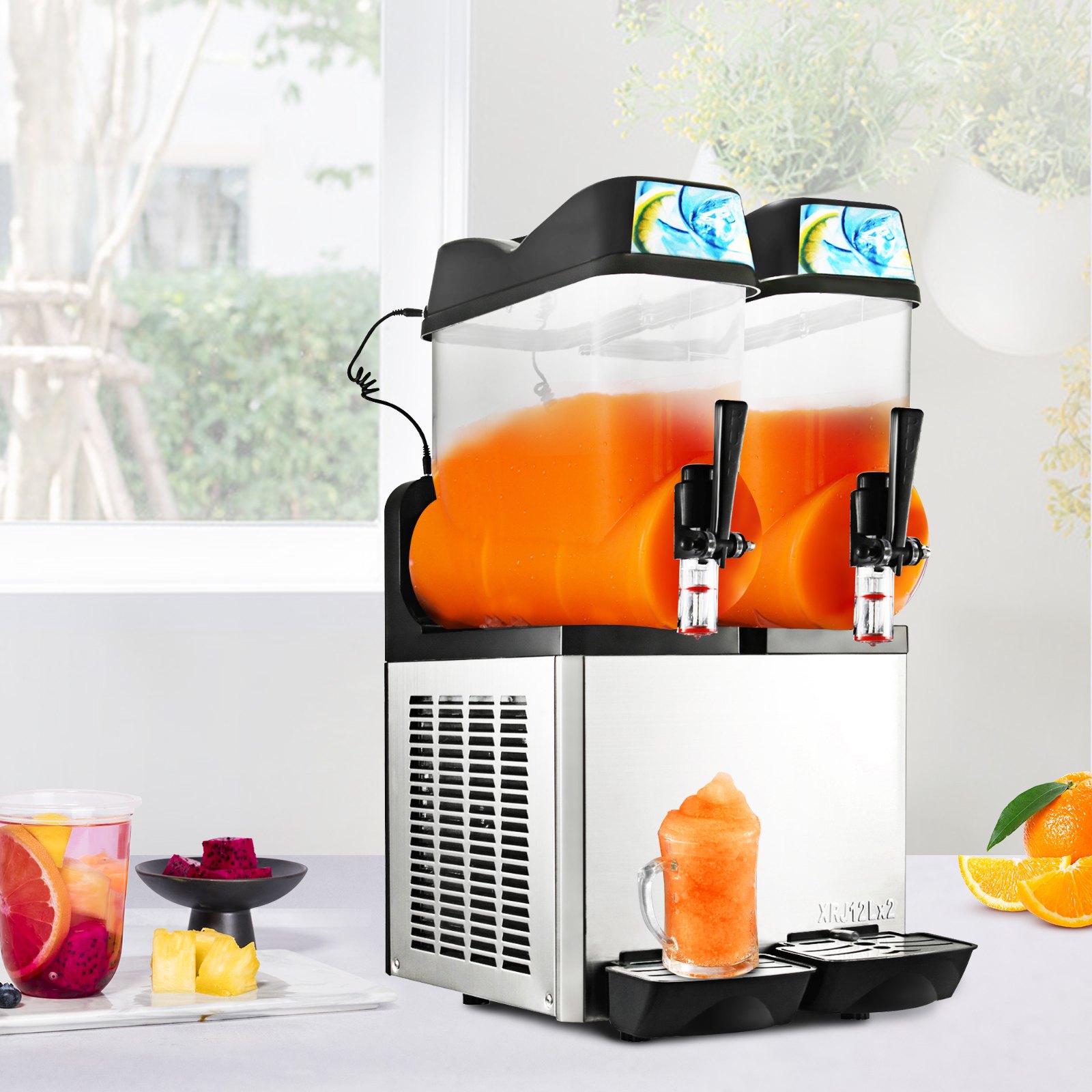 24L Commercial Slushie Machine Granita Slush Maker Slushy Juice | VEVOR US