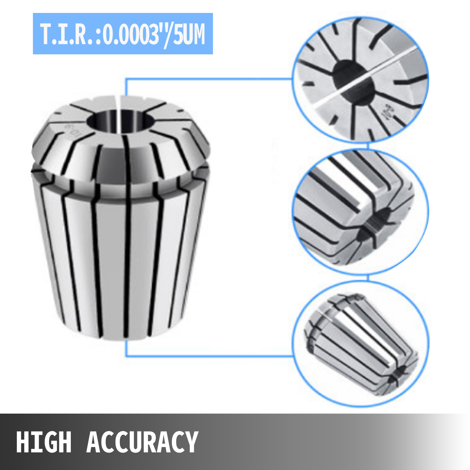Er16/er32 Collet Set 1/16-3/4" By 16th And 32nd Industrial Grade ...