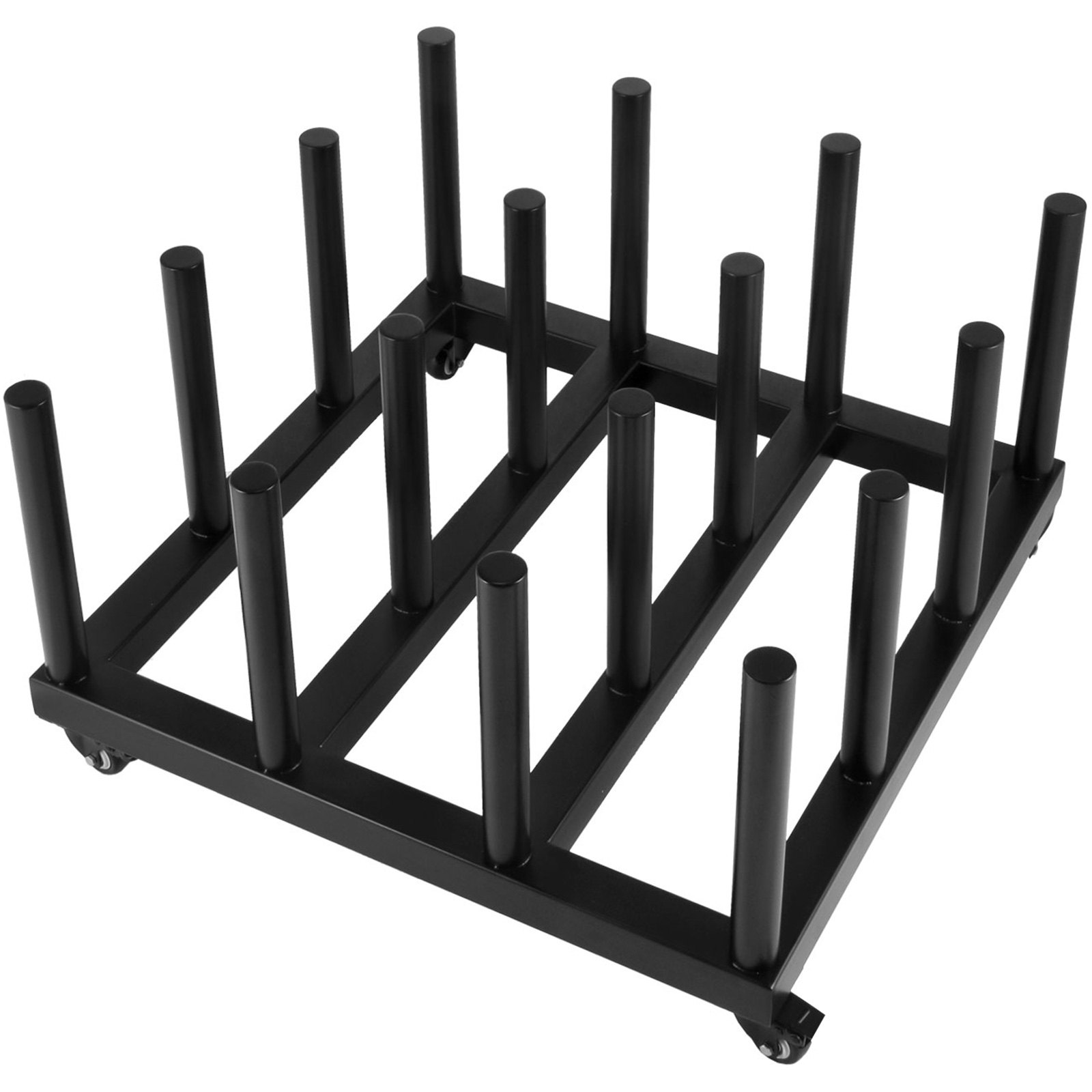 Digital Media Vinyl Cart Mobile Rack 16-roll Capacity 2" Core Heavy ...