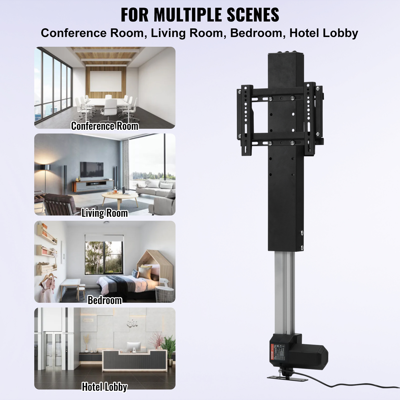 20" Motorized Tv Lift Bracket With Remote Controller For 14-32" Tvs ...