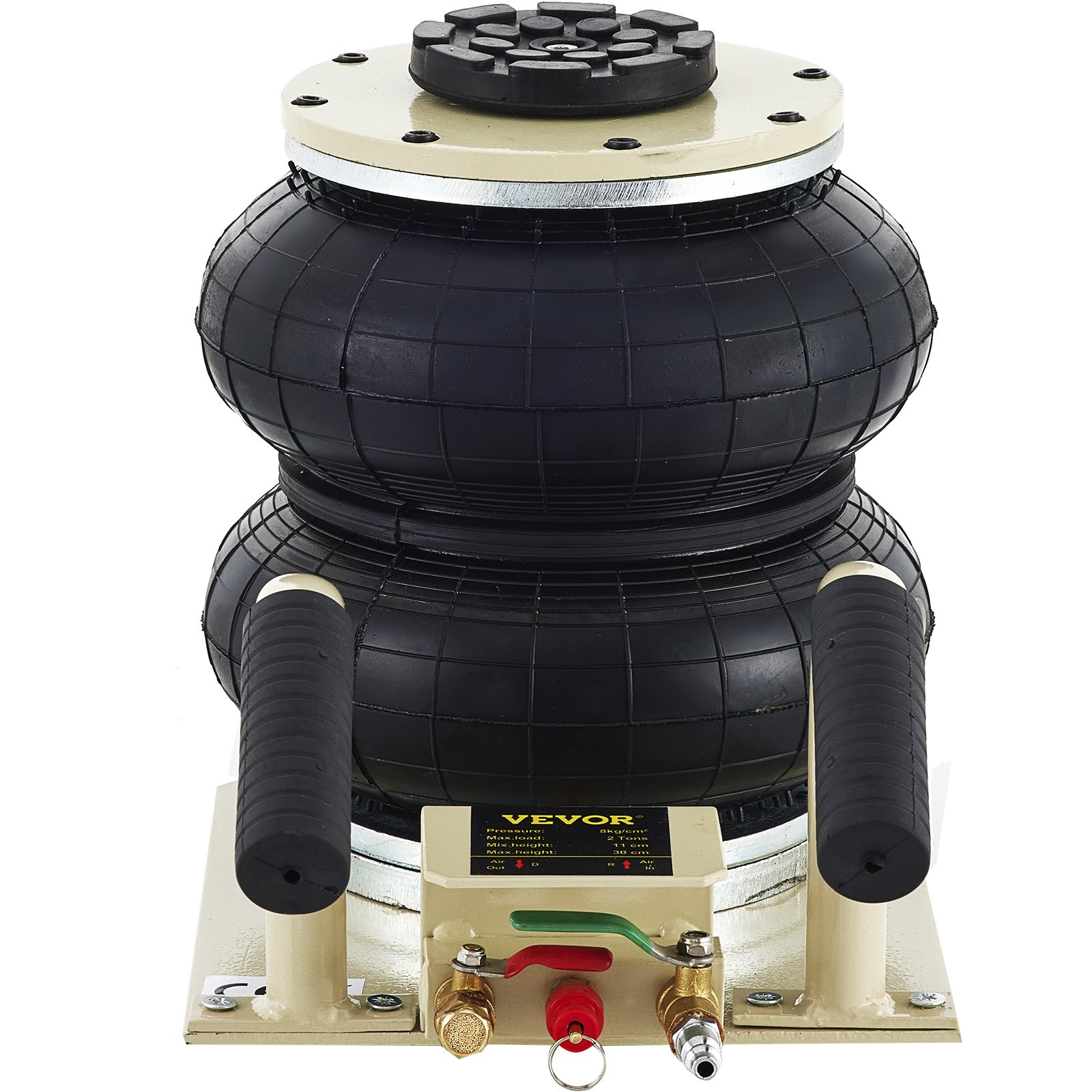 VEVOR Pneumatic Jack, 2 Ton/4400 LBS Air Bag Jack, Triple Bag Air Jack ...