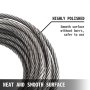 Fiber Core Winch Cable 3/8 X 75 Self Locking Swivel Hook Tow Truck ...