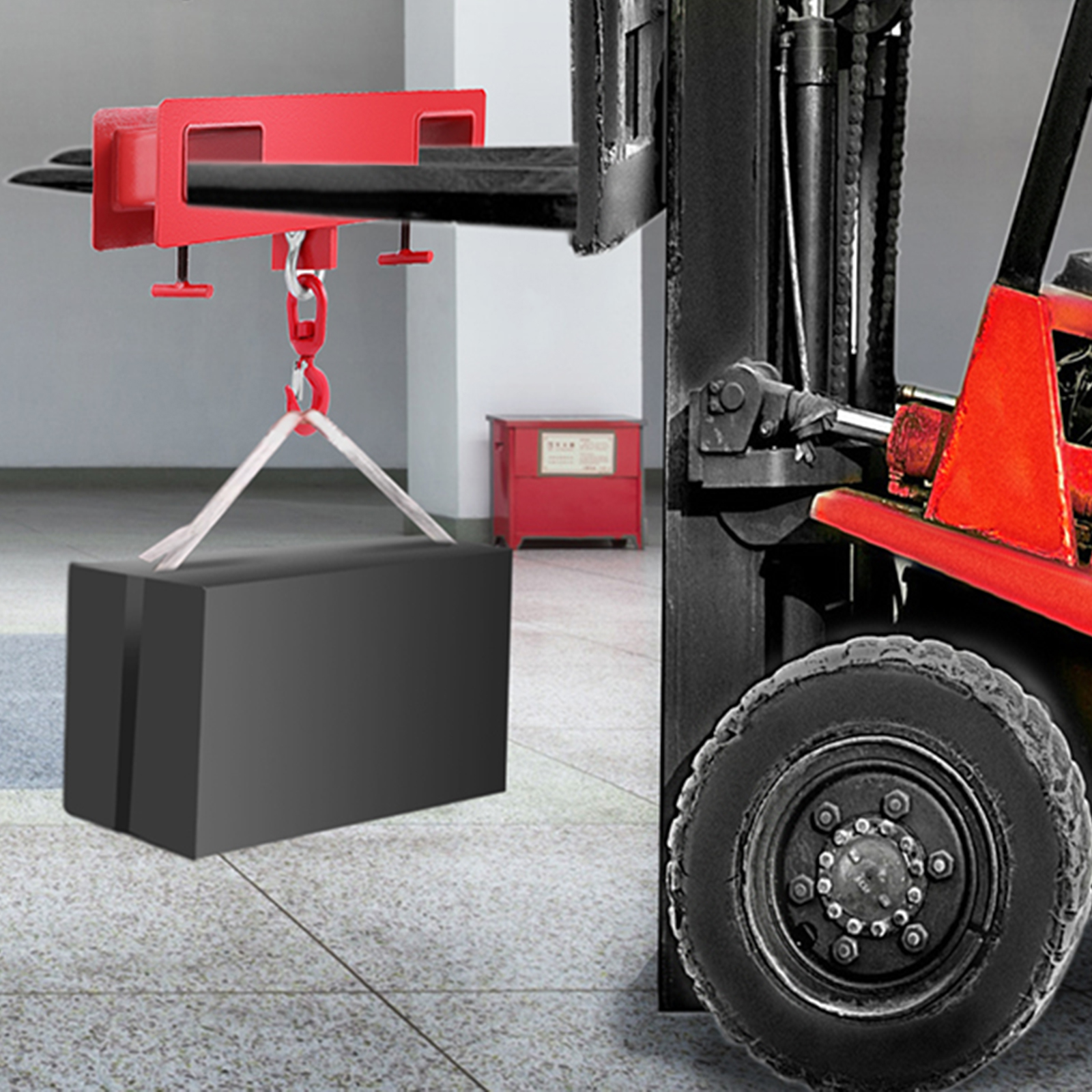 2t Forklift Lifting Hoist 4400lbs Swivel Mobile Crane Hook | VEVOR US