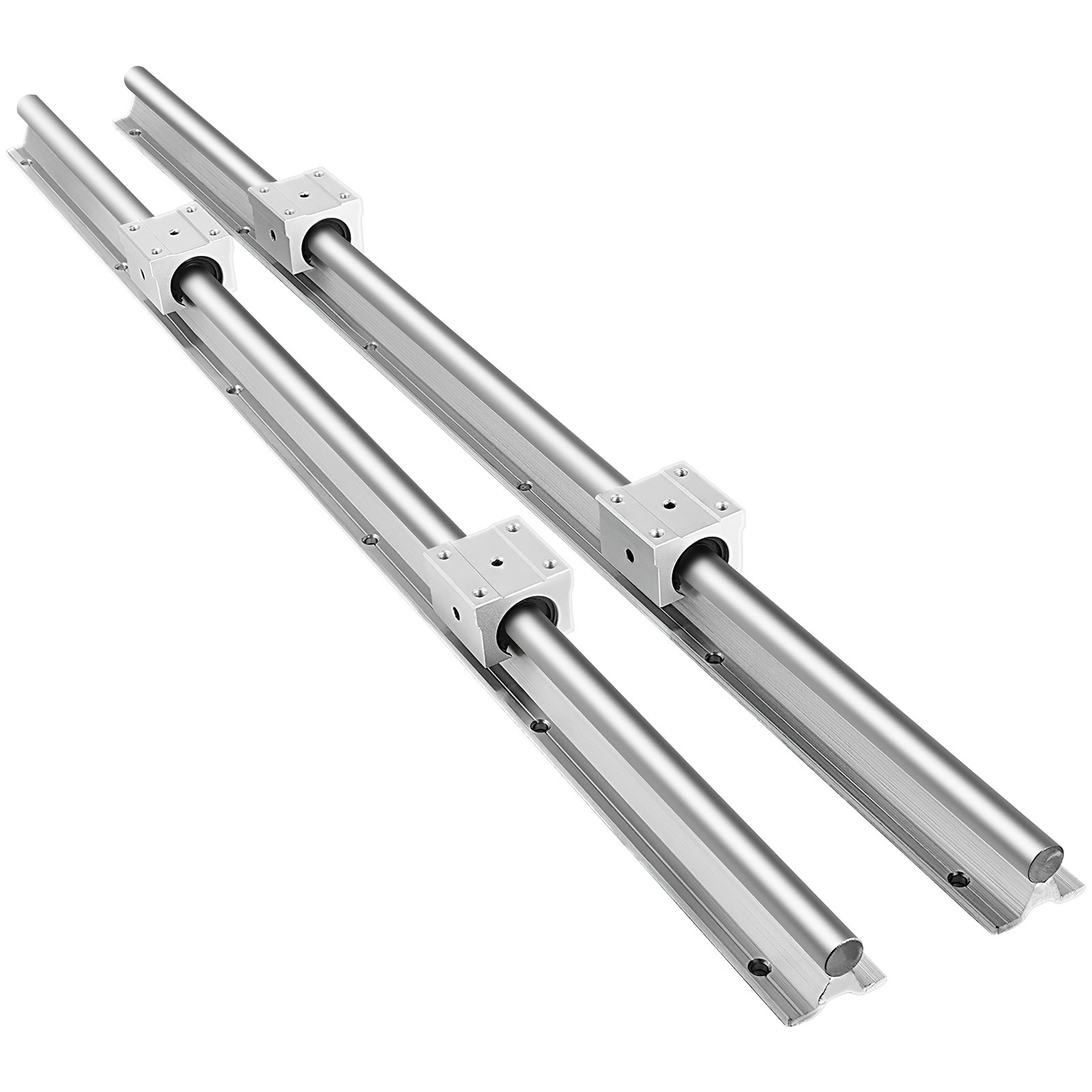 VEVOR Linear Rail, 2PCS SBR16-800mm, Linear Slide Guide 2 PCS Rail, 4 PCS SBR16UU Bearing Block ...
