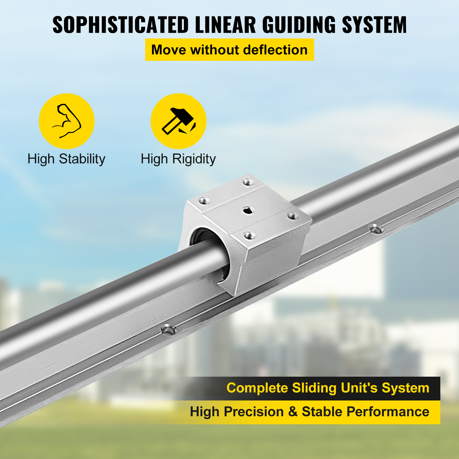 Sbr16-800mm 2x Linear Rail Set 4x Bearing Block Linear Rail Machinery ...